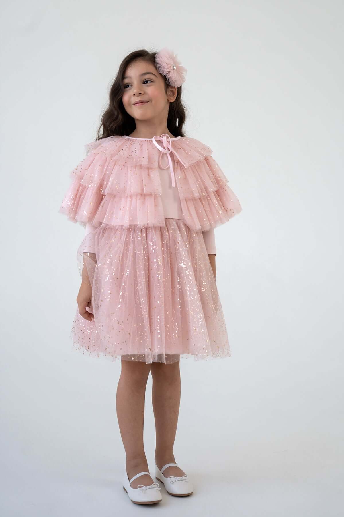 Full Shiny Pink Dress Set | Mini Celebrities